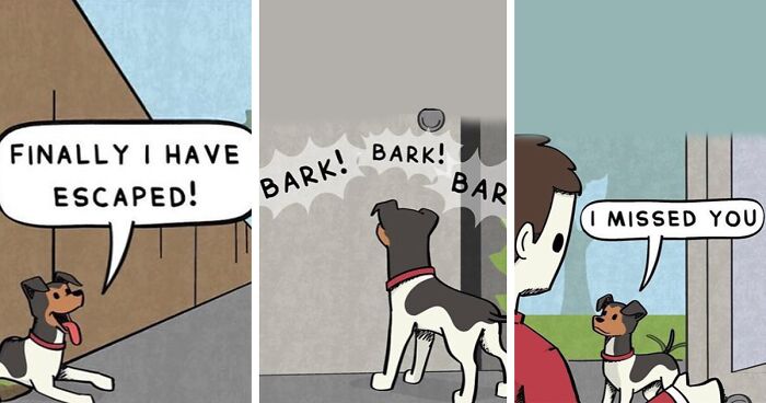 35 Heartwarming Comics That This Artist Created Inspired By His Dog ...