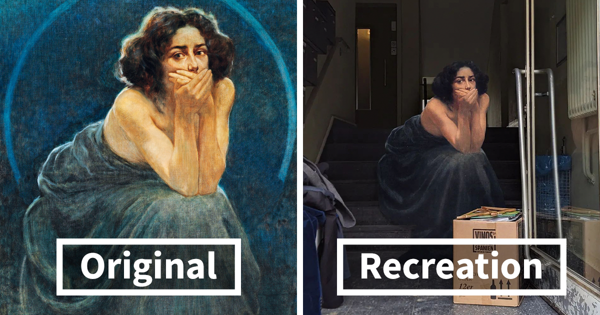 35 New Images Of Figures From Classical Paintings Blended With Contemporary Environments By ...