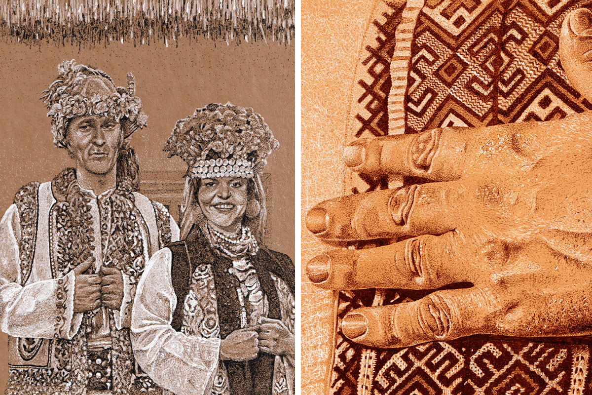 I Created These Dot Drawings Of Cossacks To Remind The World About ...