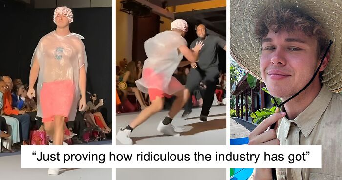 Fashion Week Impostor Goes Viral As He Catwalks Wearing A Trash Bag And ...