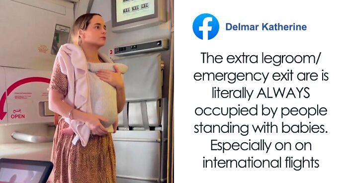 Woman Posts A Video Of Her Attempts To Rock A Baby To Sleep Mid-Flight ...