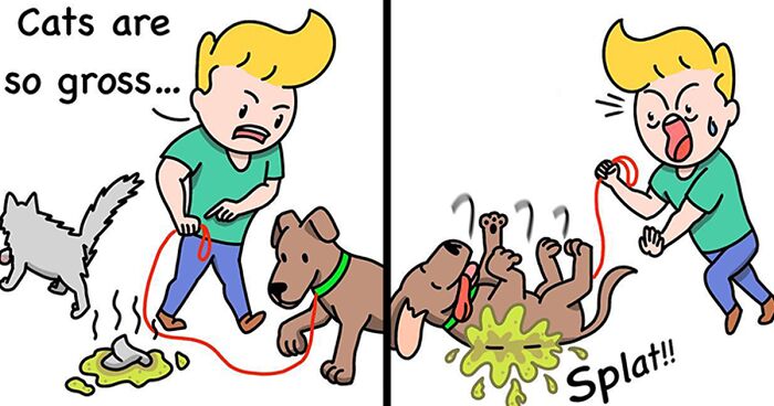 Artist’s 35 Silly Comics About Ridiculous Situations And Hilarious Punchlines | Bored Panda