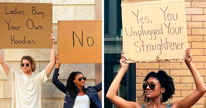 Woman Protests Annoying Everyday Things That Many Of Us Can Relate To ...