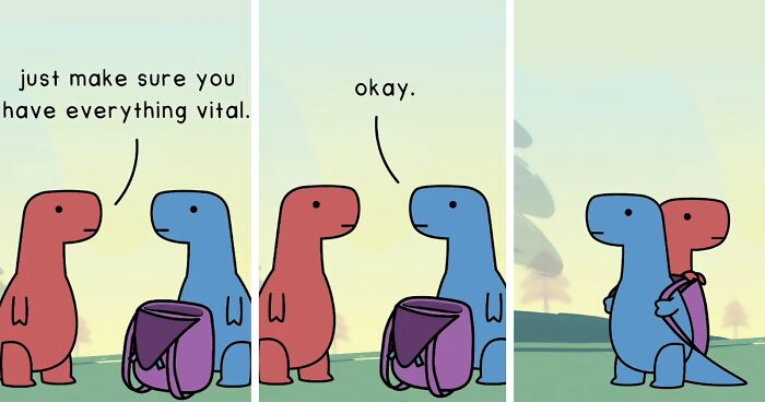 40 Witty And Heartfelt Comics By “Dinosaur Couch” (New Pics)