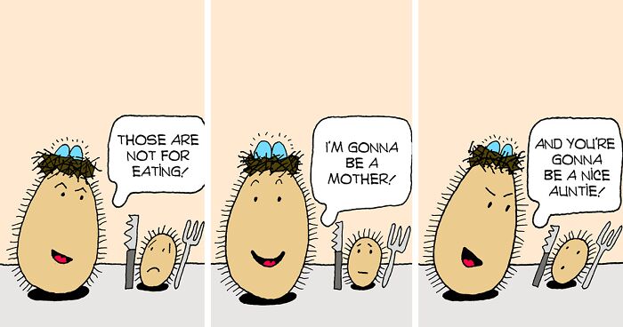 Inspired By Quirky Life Events, I Created The “2 Hairy Potatoes” Comic Series | Bored Panda