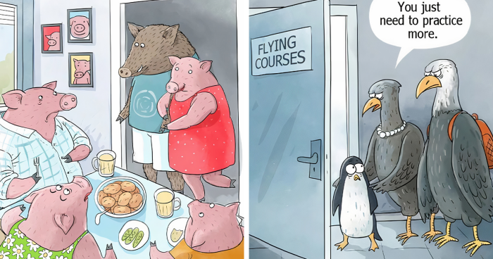 36 Comics And Illustrations By Herta Burbė That Might Brighten Up Your ...