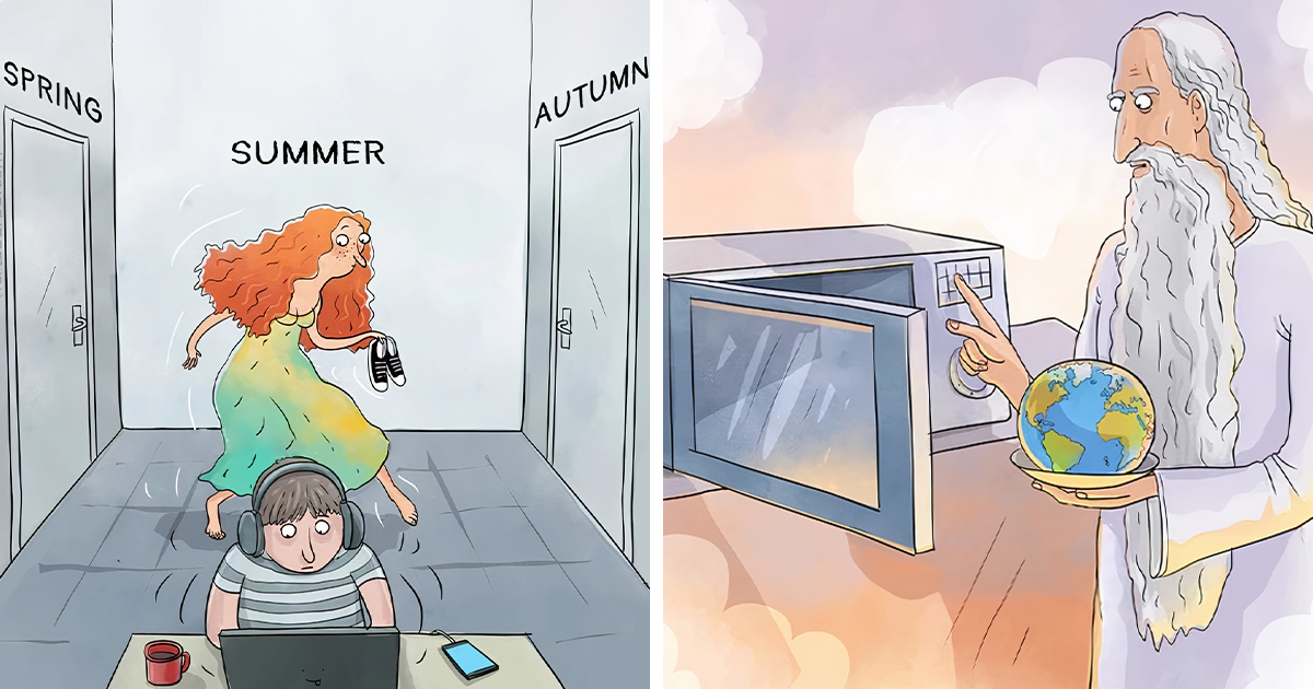 36 Comics And Illustrations By Herta Burbė That Might Brighten Up Your ...