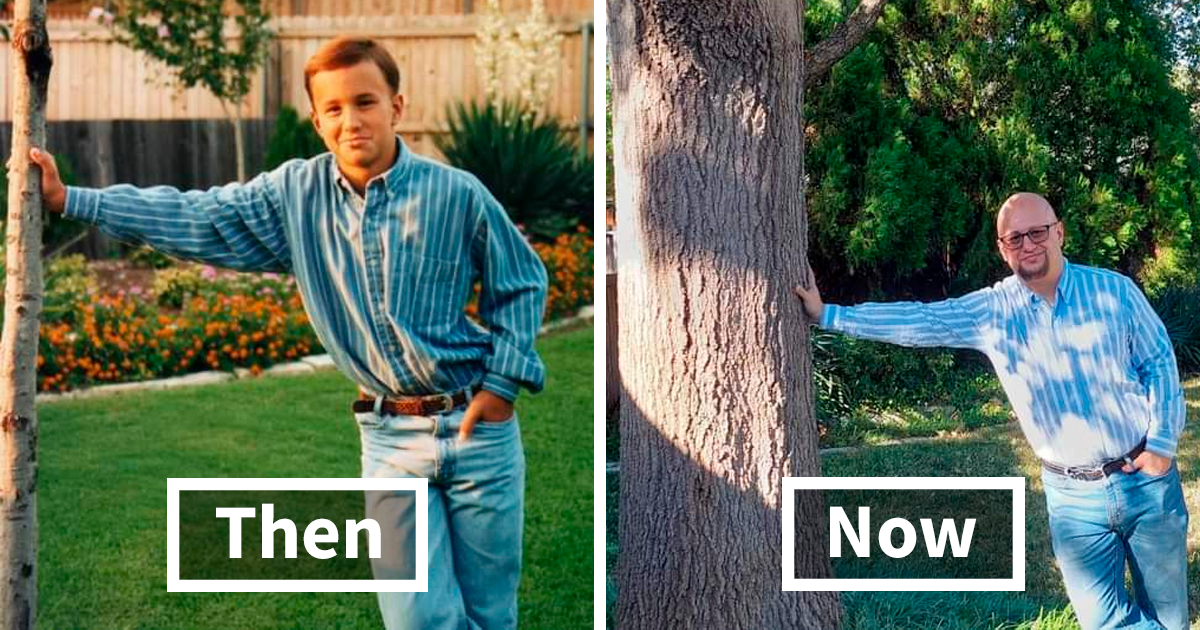 40 Times People Tried To Recreate Their Photos Years Later And Nailed ...