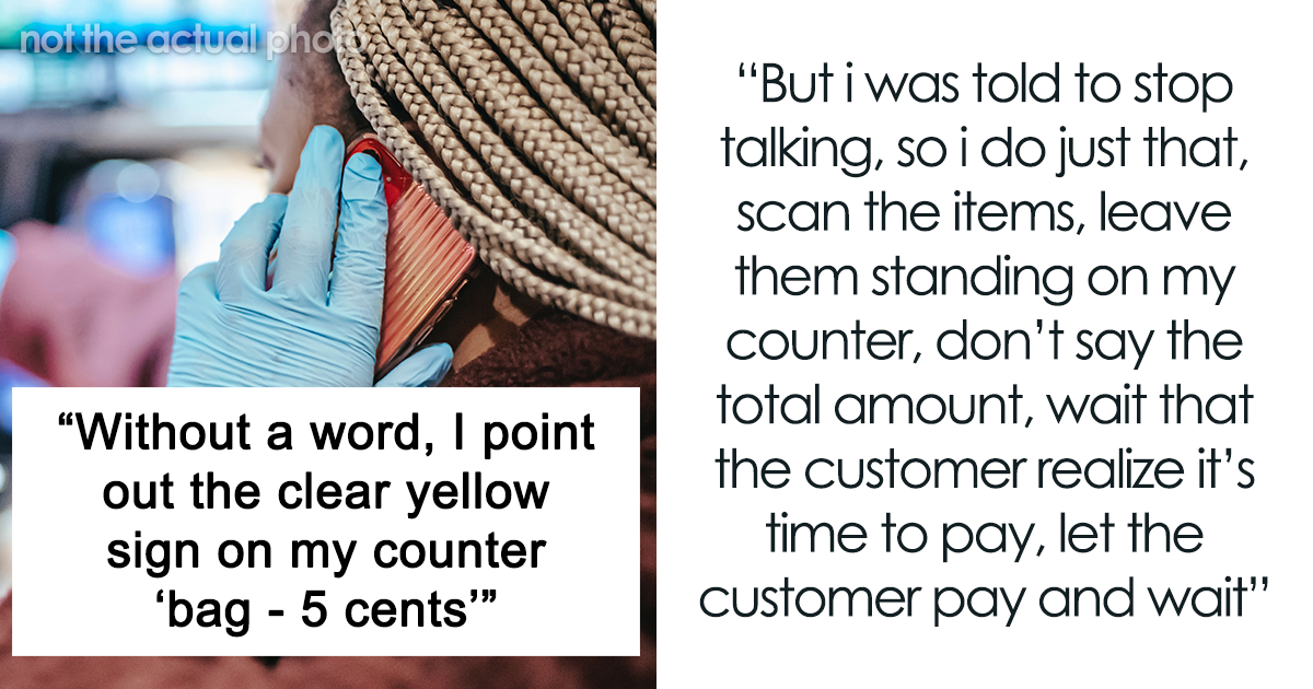 Cashier Maliciously Complies With Clients Who Keep Talking On Phone And ...