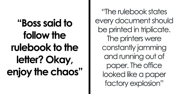 Boss Tells Employees To Follow Outdated Rule Book, Begs Them To Stop ...