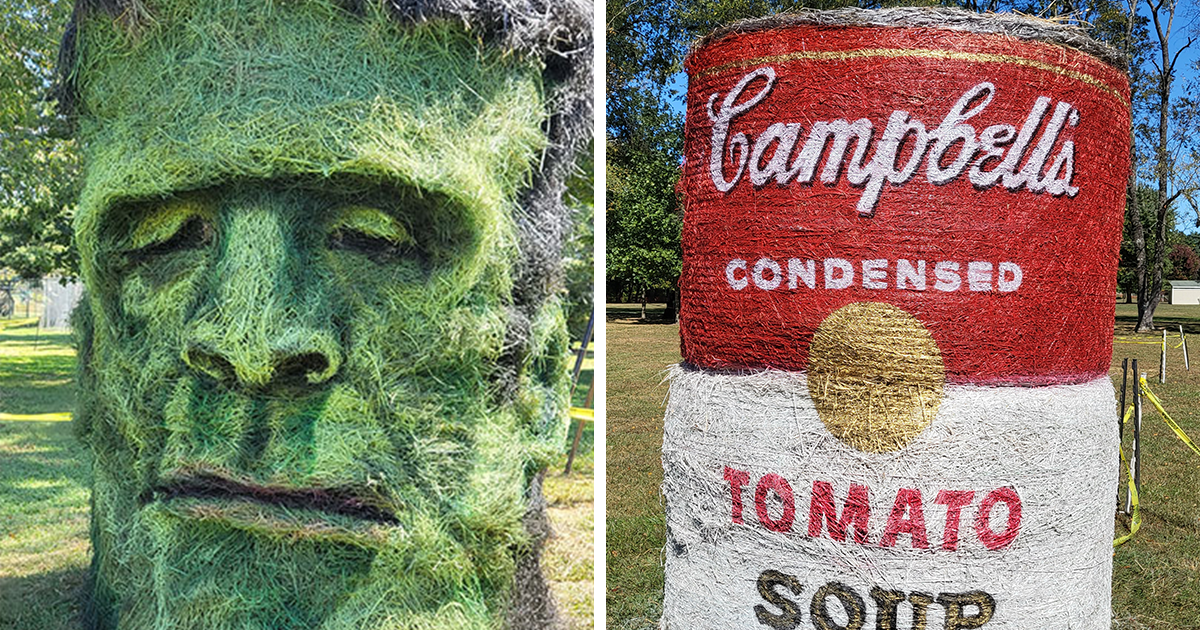 16 Hay Bales That I Sculpted To Look Like Pop-Culture Characters For ...