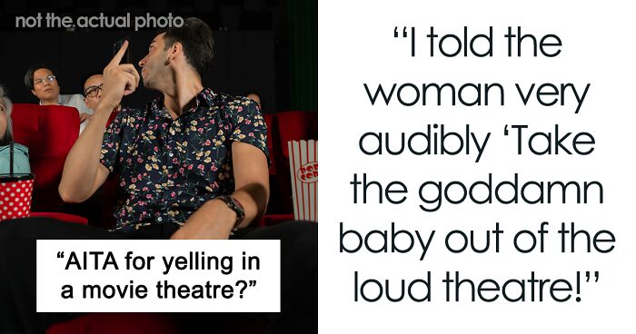 Baby Keeps Crying At The Movie Theater, Frustrated Guy Loses It And ...