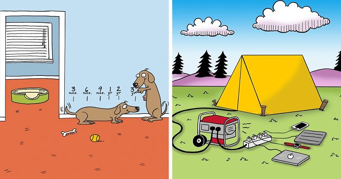 40 Funny Situations Illustrated By This Artist In A Lighthearted Comic ...