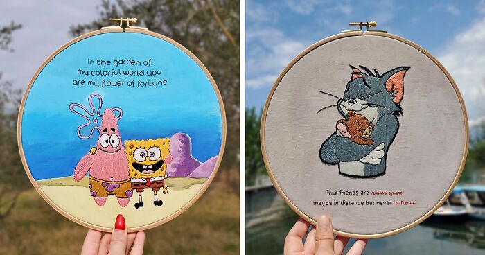 I Am An Embroidery Artist Who Captures Entire Landscapes And People’s ...