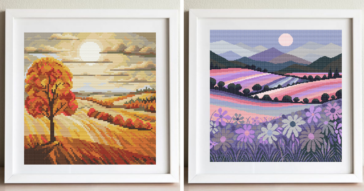 My Cross Stitch Patterns, 10 Ideas For Landscape Lovers | Bored Panda