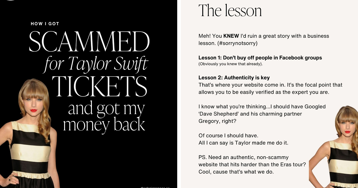 How I Got Scammed For Taylor Swift Tickets And Scammed The Scammer ...