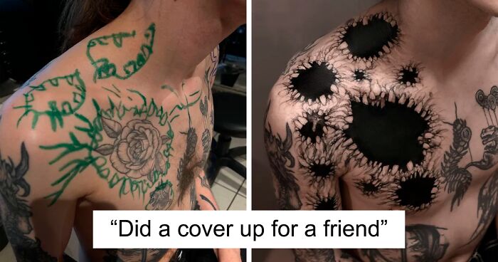 30 Before & After Pics Of Terrible Tattoos Getting Fixed, As Shared In ...