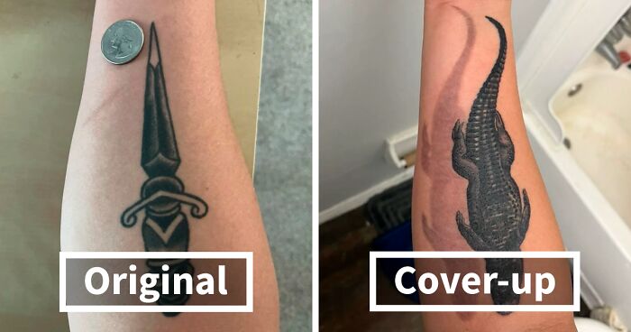30 Before & After Pics Of Terrible Tattoos Getting Fixed, As Shared In ...