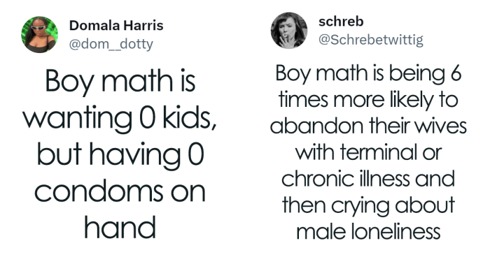 35 Absurd Examples Of “Boy Math” That Make Absolutely Zero Sense To ...