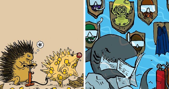 40 New One-Panel Comics With Absurd Humor By Joseph Nowak | Bored Panda