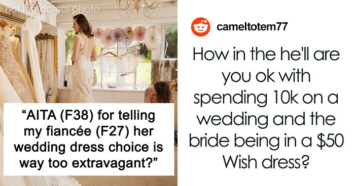 Man Digs A Hole Of Lies While Whining About Fiancée’s Wedding Dress ...