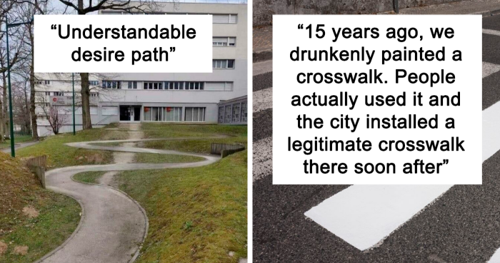 30 Times People Ignored The Designated Paths In The Name Of Convenience ...