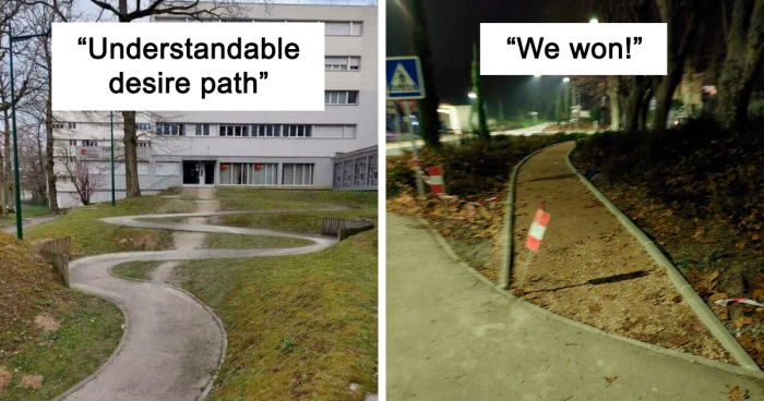 30 Times People Ignored The Designated Paths In The Name Of Convenience (New Pics)