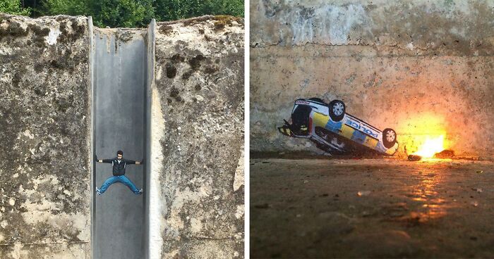 20 Works Of Street Graffiti That Interacts With Its Surroundings By ...