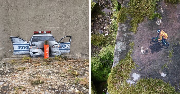 20 Works Of Street Graffiti That Interacts With Its Surroundings By ...