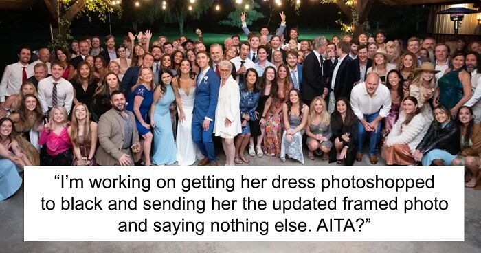 Bride Asks Photoshoppers To Remove Entitled Attention Hog From Her Wedding Pics | Bored Panda