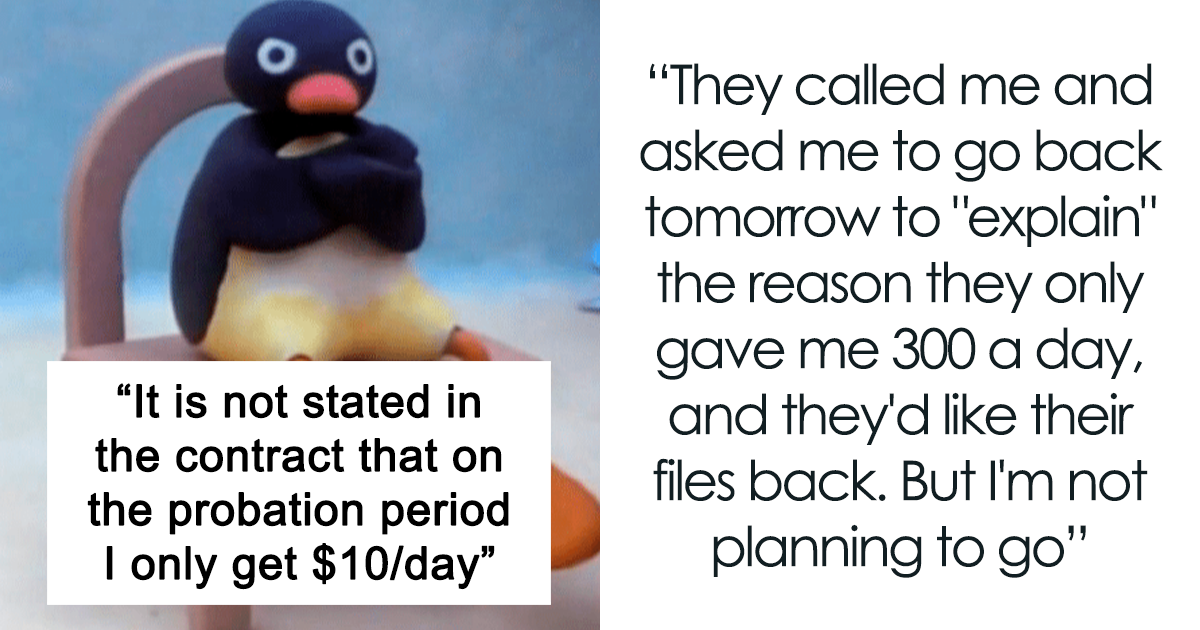 New Employee Gets Paid A Laughable Part Of What’s Agreed, Deletes Their ...