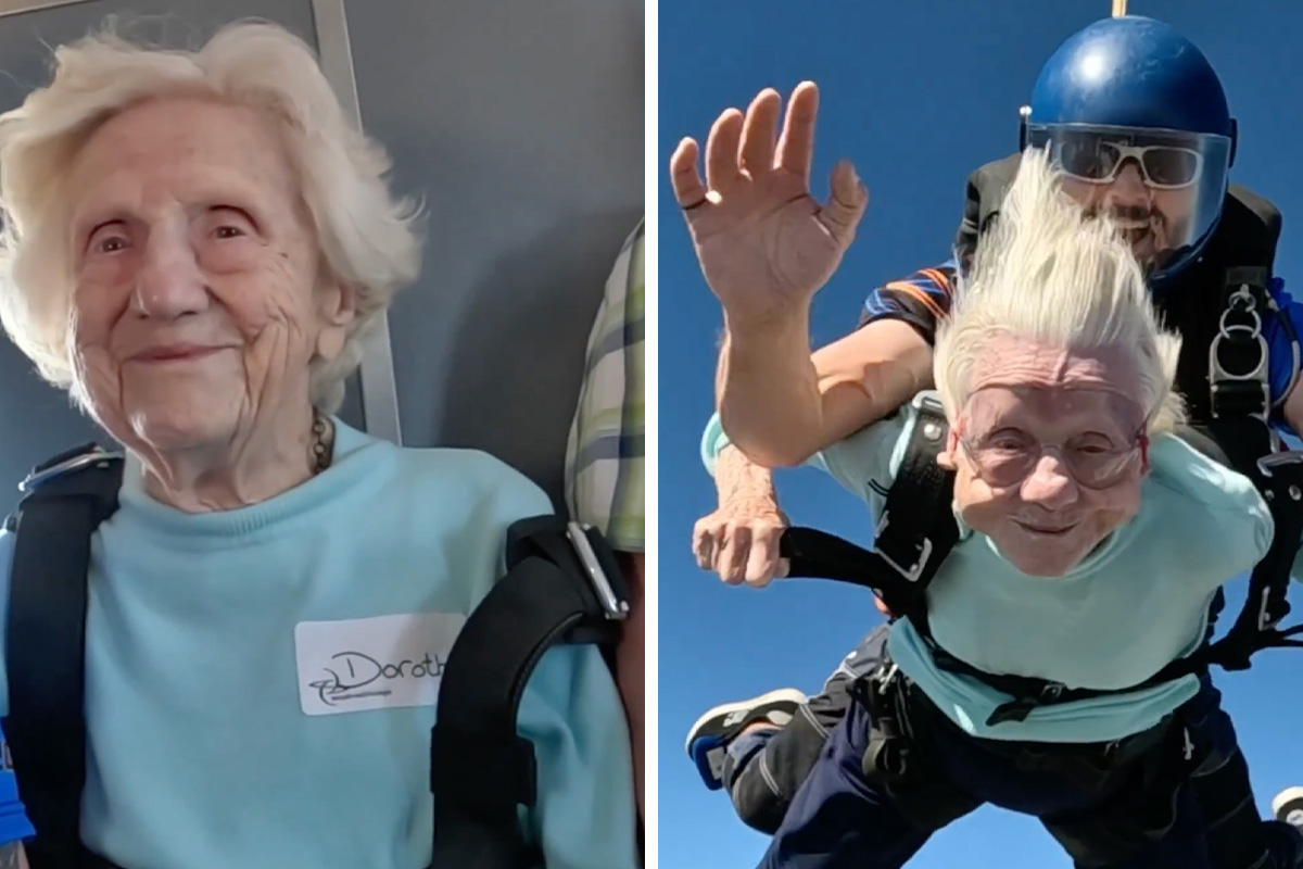 Grandma Defies Age And Breaks The World Skydiving Record At 104 With No ...