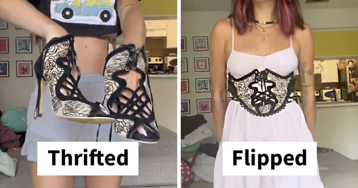 This Woman Goes Viral For Transforming Thrift Store Finds Into Amazing ...