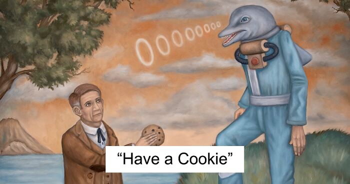 30 Paintings Of My Fantasy World Where Aliens Eat Gold And Steal Human ...