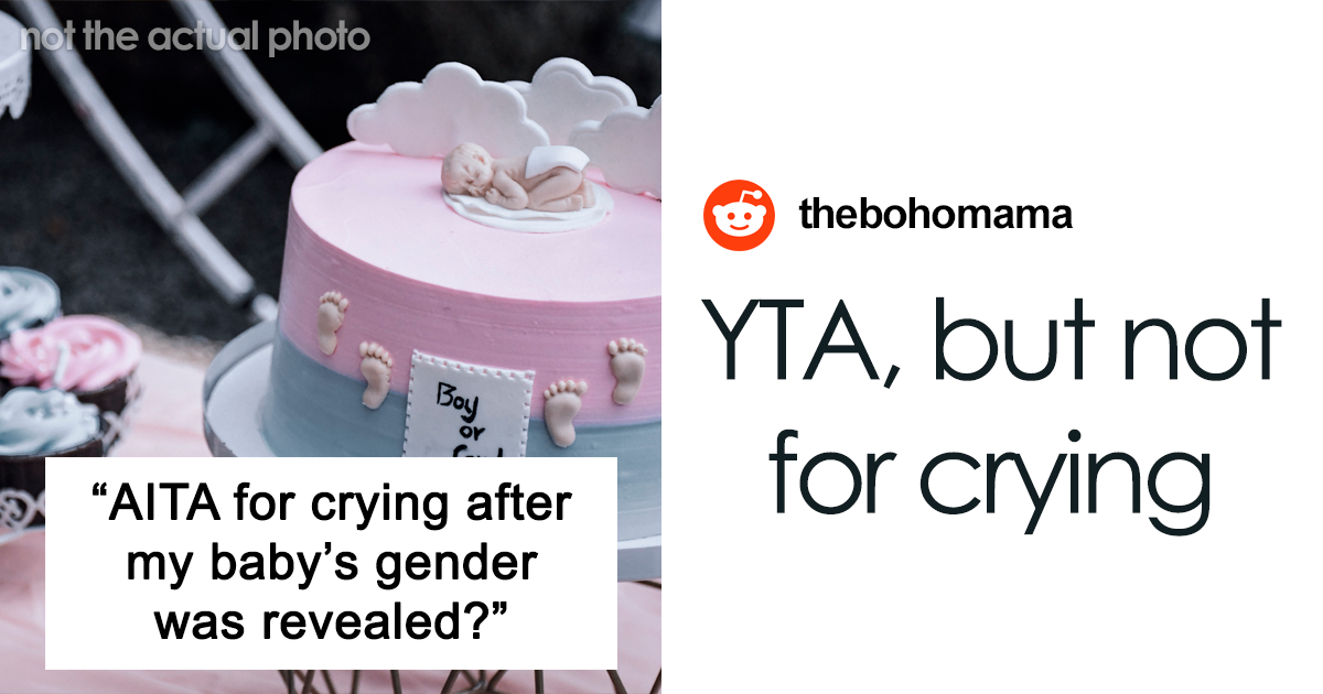 Woman Catches Husband Crying After Gender Reveal, Sends Him To Sleep On ...