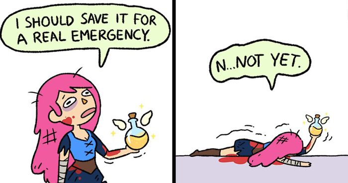 Gamer Humor: 35 Comics About A “Clueless Hero” Created By These Two ...