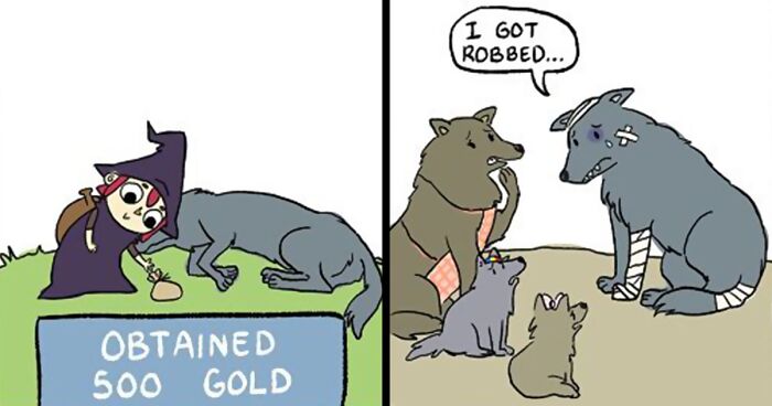 Gamer Humor: 35 Comics About A “Clueless Hero” Created By These Two ...