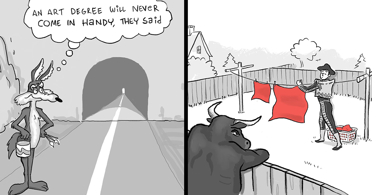 30 Hilariously Creative Short Cartoons Filled With Absurd Situations ...