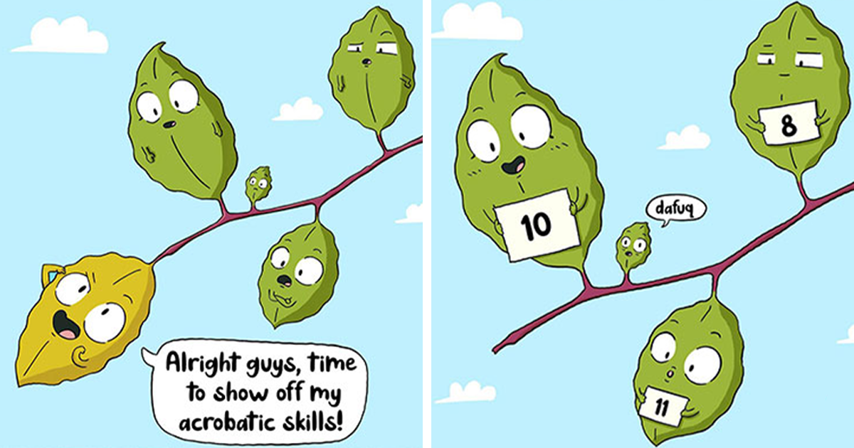 ‘Lazy Leaf Comics’: 29 New Comics Featuring Animals, Planets, And Other Objects | Bored Panda