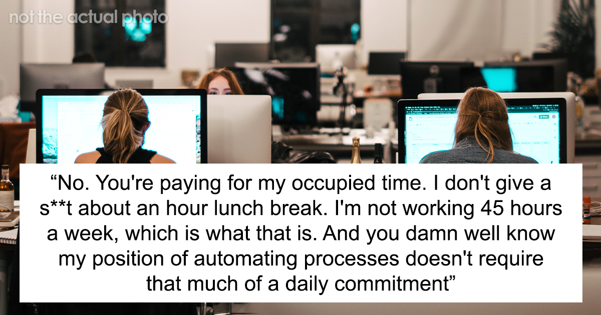 Employee Thinks Paid Lunch Their Hill To Die On, And The Internet, As ...