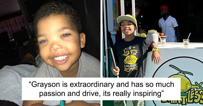 “Make Lemonade”: 9-Year-Old Boy Raises Money To See The World Before Completely Losing Eyesight ...