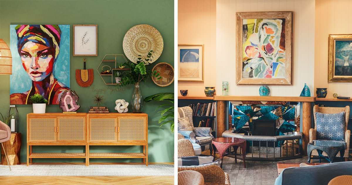 Living Room Bright Happy Color RENTAL HOME TOUR At Charlotte's House
