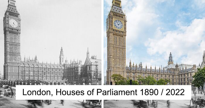 I Add A Twist To Historical Images By Combining Them With Recent Ones ...