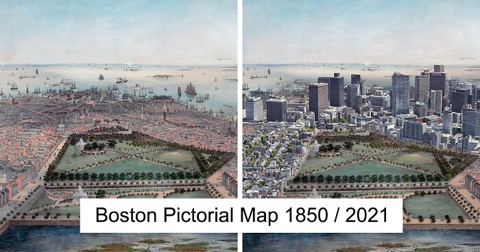 I Add A Twist To Historical Images By Combining Them With Recent Ones ...