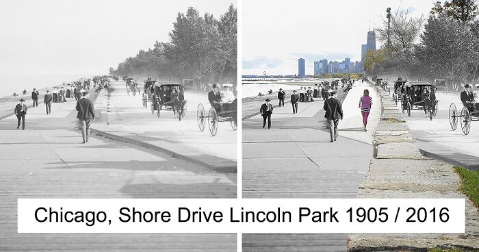 I Add A Twist To Historical Images By Combining Them With Recent Ones ...