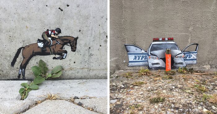 20 Works Of Street Graffiti That Interacts With Its Surroundings By ...