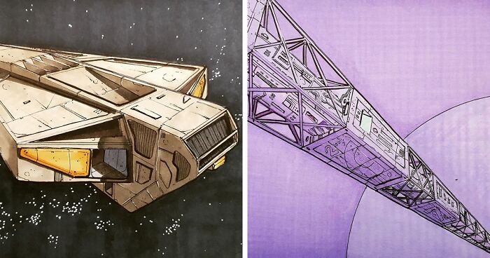 I Am Passionate About Retro-Futurism, Here Are My 30 Sketches Of The ...