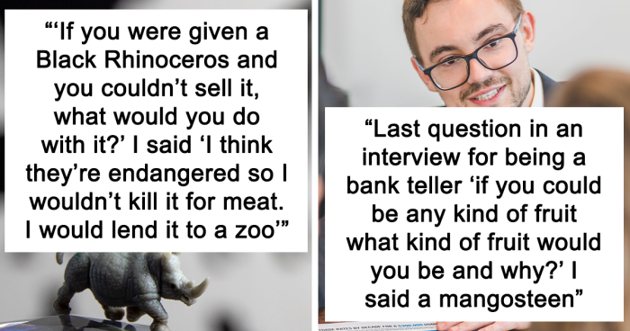 “What Is The Weirdest Question You’ve Been Asked At A Job Interview ...
