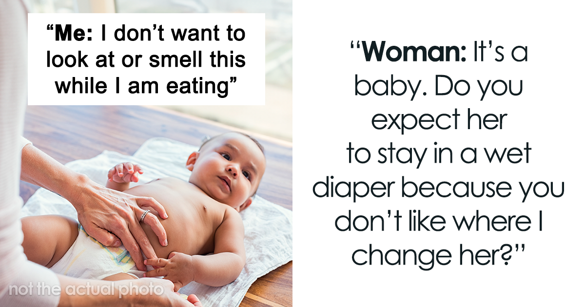 Mom Wants To Treat Restaurant Table As A Diaper Changing Station ...