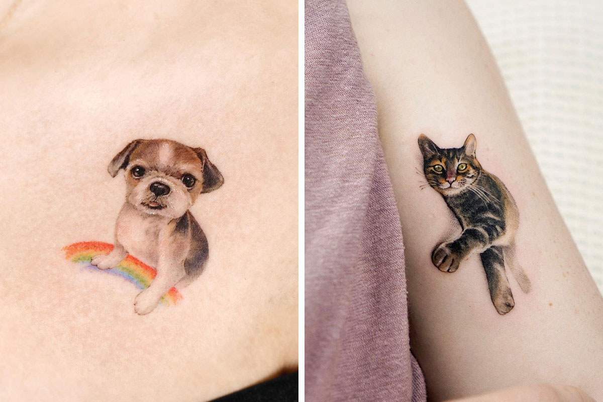 70 Painting-Like Tattoos With Elements Of Nature And Animals By Korean ...
